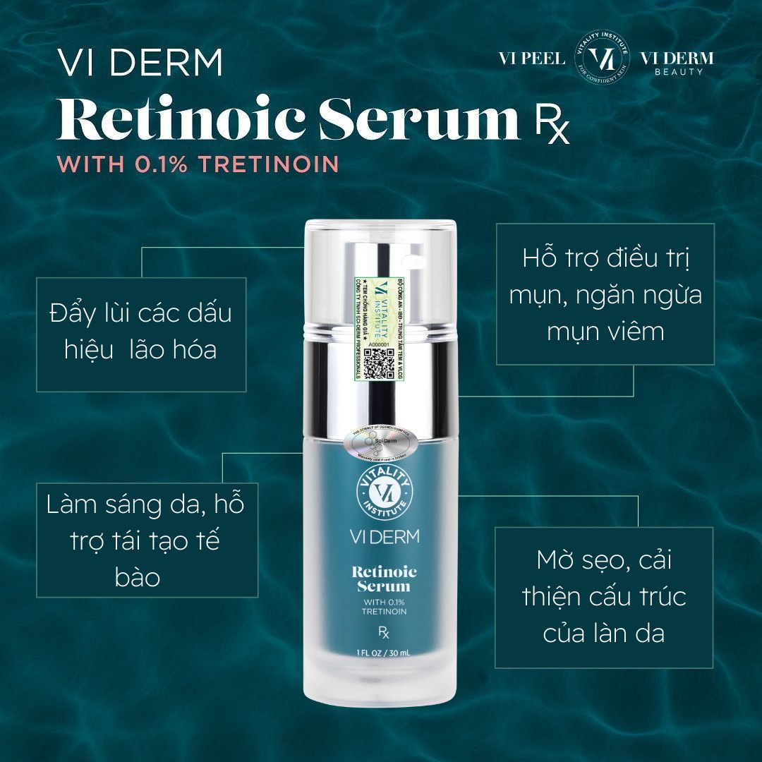 Review serum VI Derm Retinoic có tác dụng ngừa mụn, chống lão hóa không?