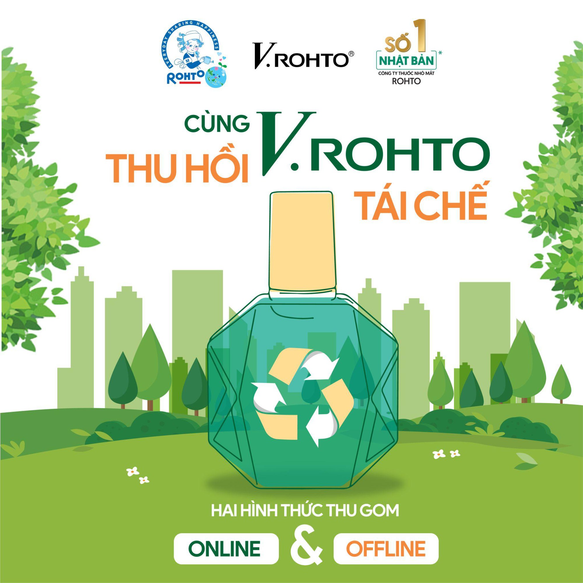 V.Rohto Việt Nam khởi động chương trình 'Cùng V.Rohto thu hồi và tái chế'