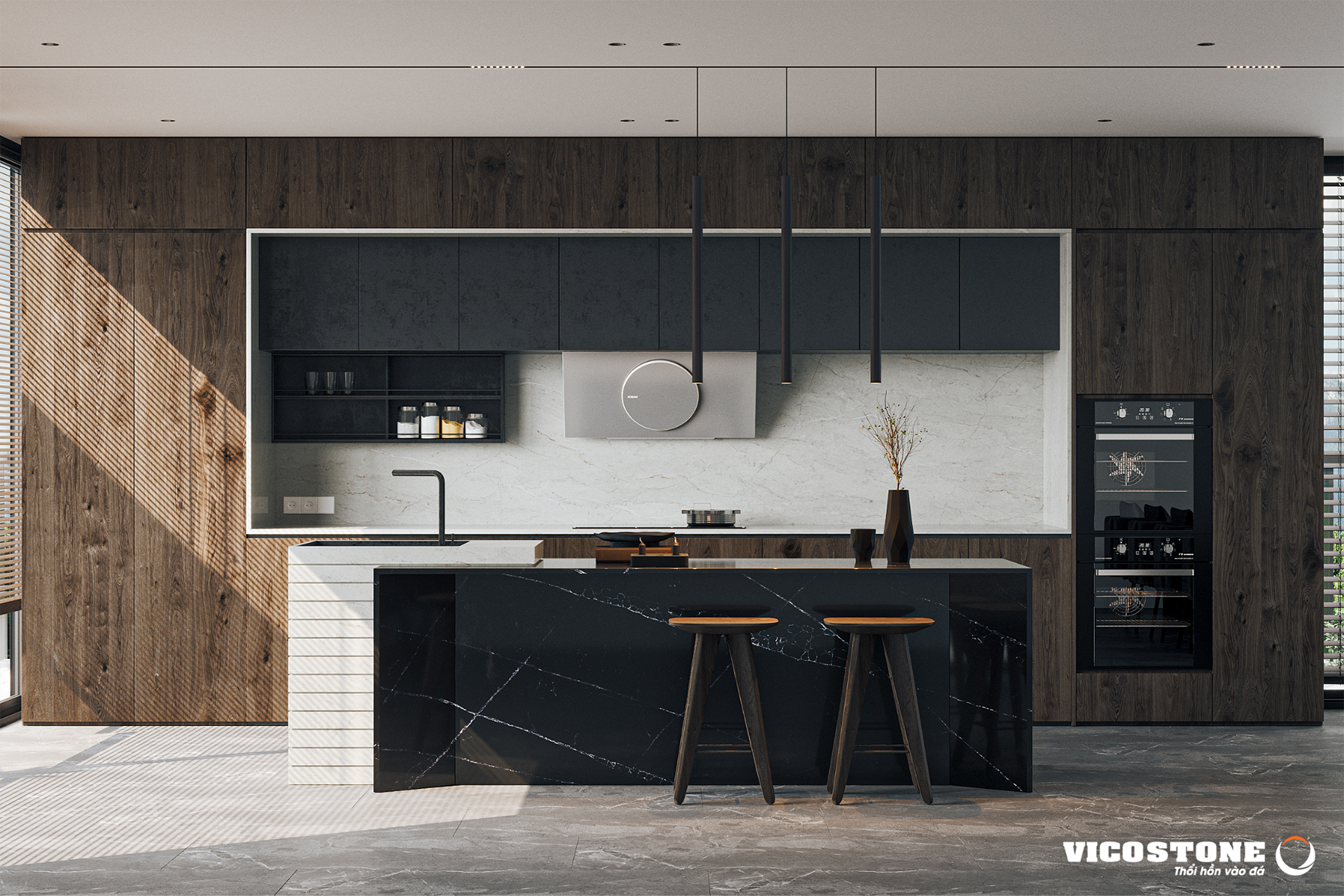 4 mẫu đá bếp ‘mê hoặc’ hội ‘nghiện bếp’ dịp xây sửa nhà cuối năm