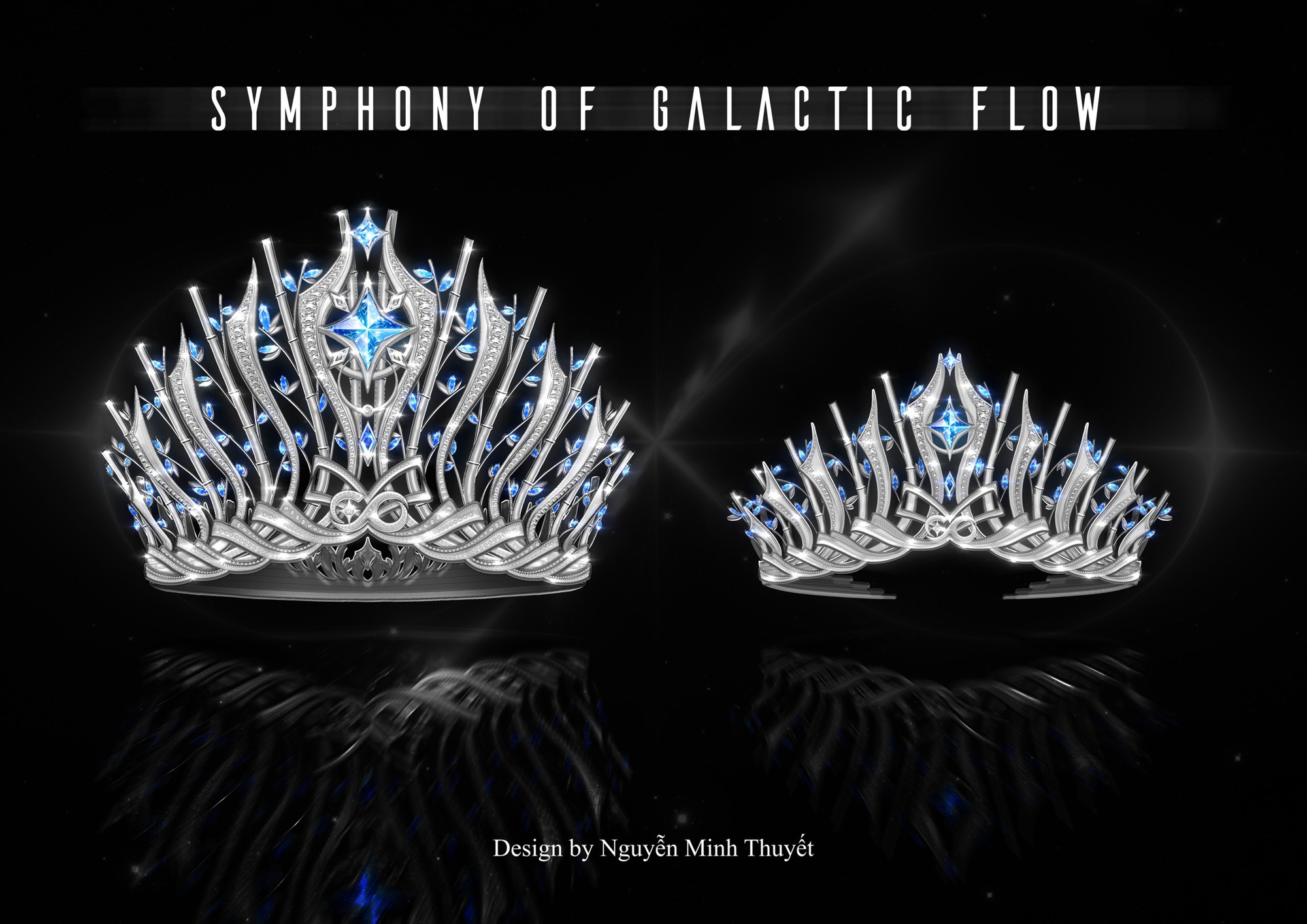 Vương miện Hoa hậu Hoàn vũ Việt Nam 2023 được thiết kế như thế nào?