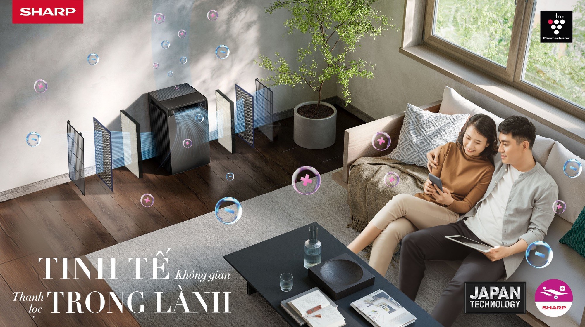 Sharp ra mắt máy lọc khí mới Sharp Purefit: 'Đẳng cấp tinh tế, nâng chuẩn sống lành'