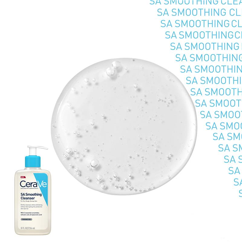Review sữa rửa mặt cho da mụn nhạy cảm CeraVe SA Smoothing Cleanser