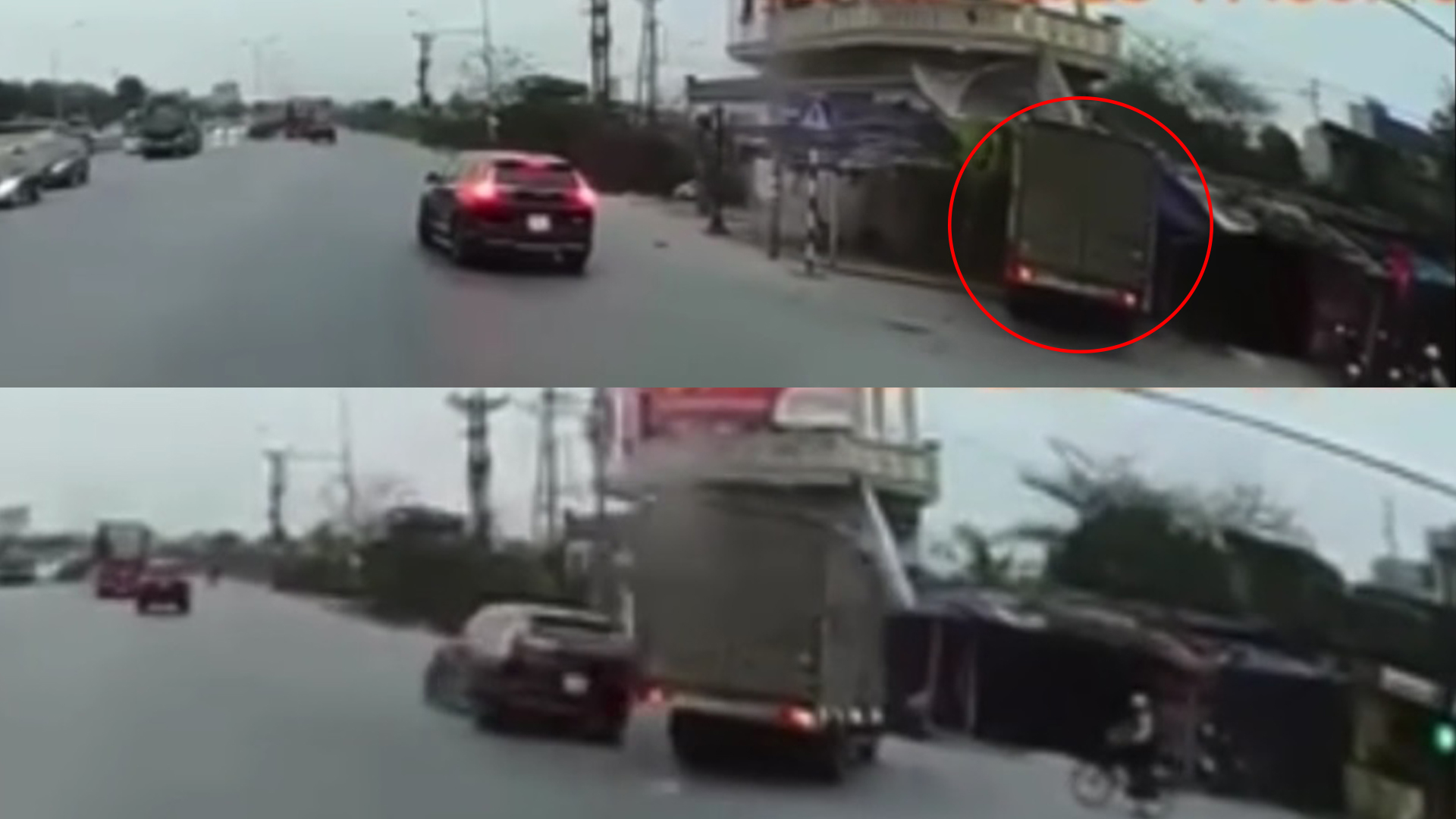 Tránh ô tô con sang đường, xe tải lao thẳng nhà dân: Tài xế nào sai?