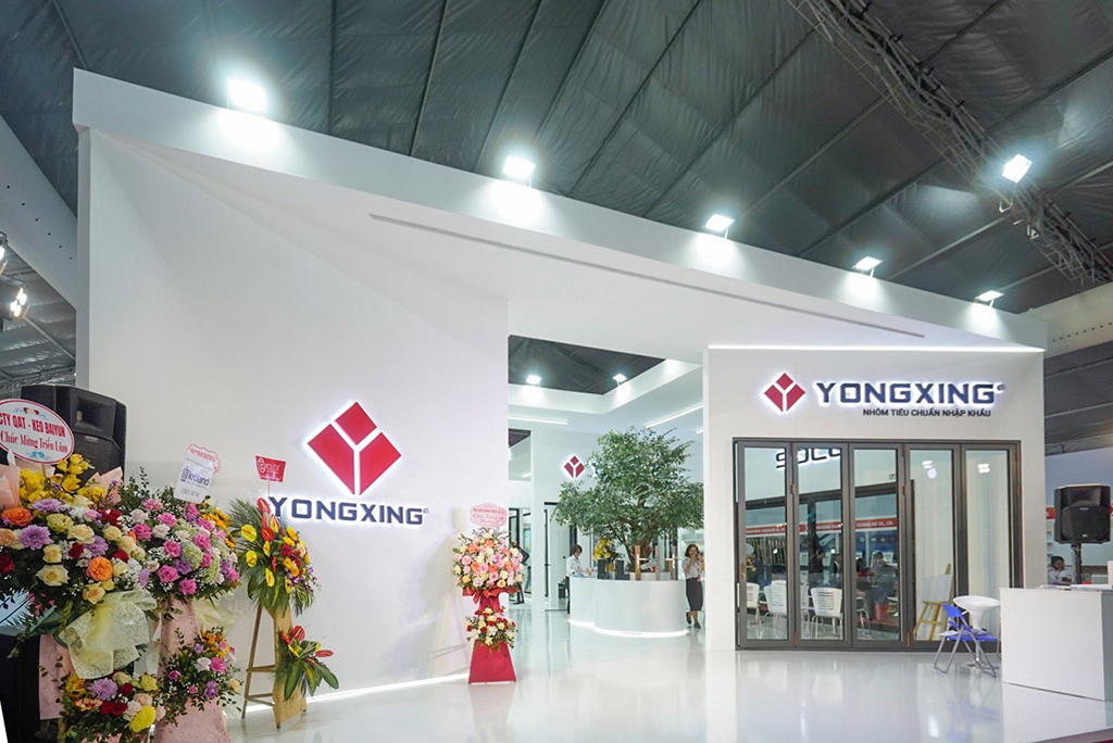 Nhôm Yongxing tiên phong công nghệ fluorocarbon tại Vietbuild Hà Nội 2023