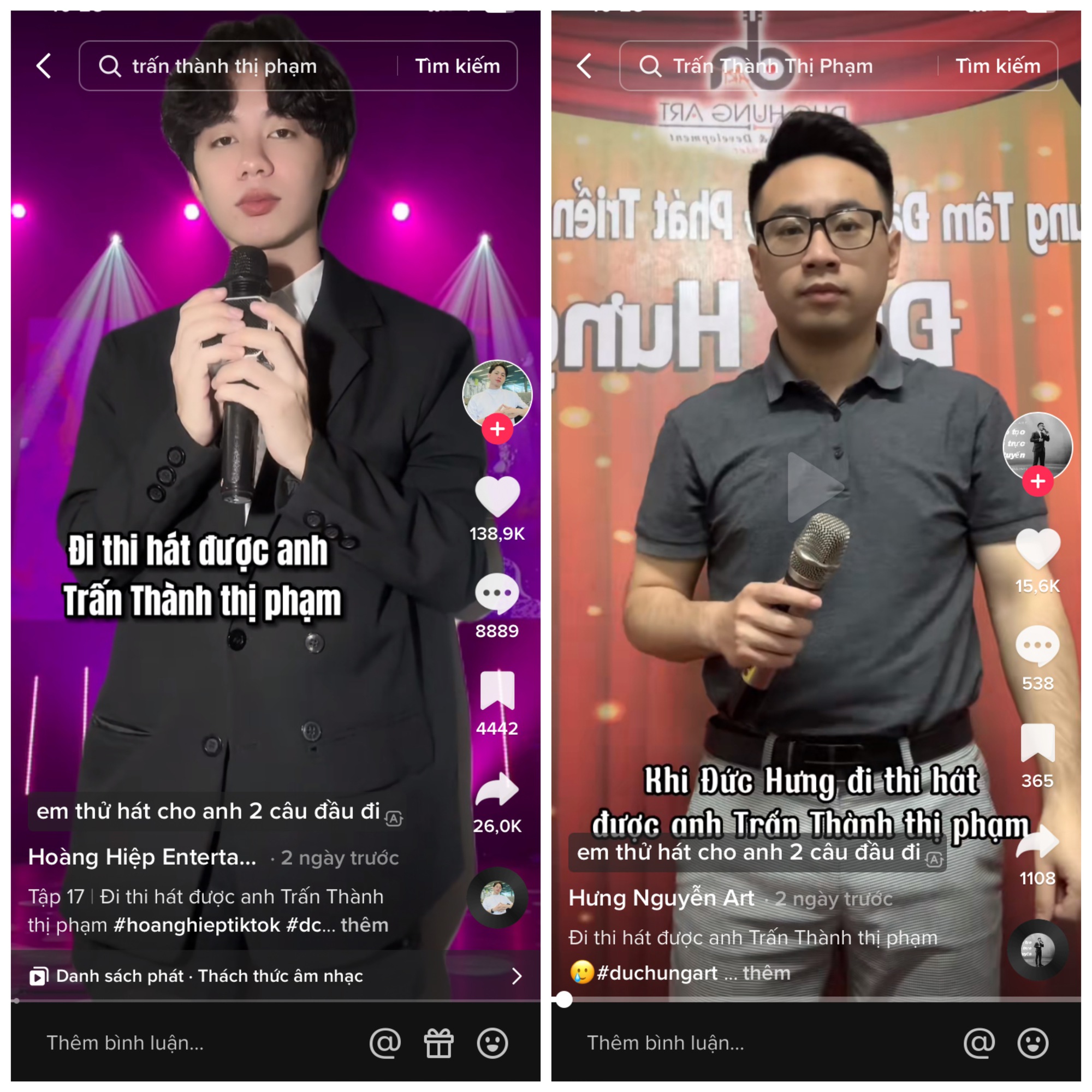 Clip hát thị phạm của Trấn Thành gây bão TikTok