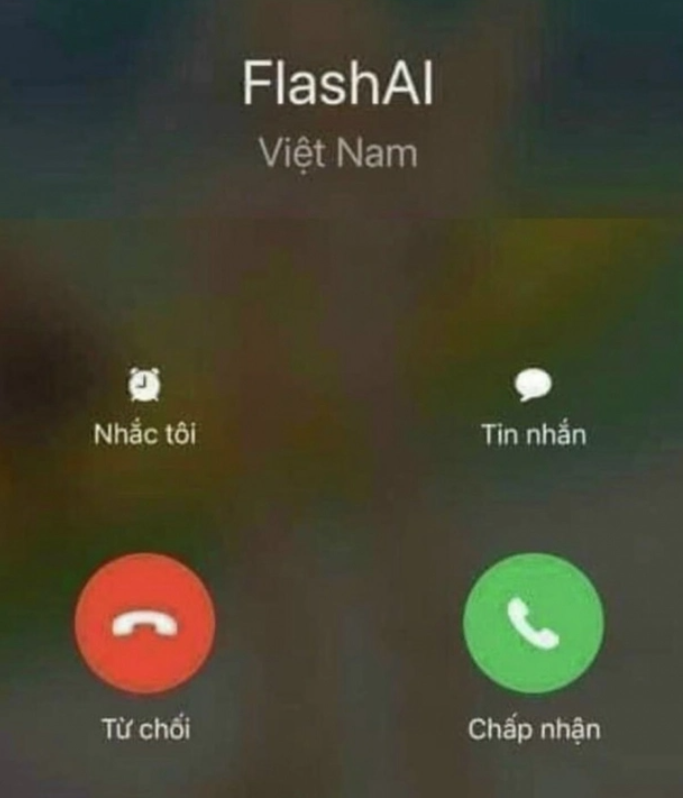 Nhận cuộc gọi FlashAI, phải làm gì?