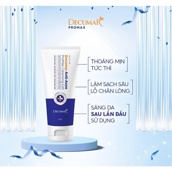 Review gel rửa mặt Decumar ProMax Anti-Acne Cleansing Gel