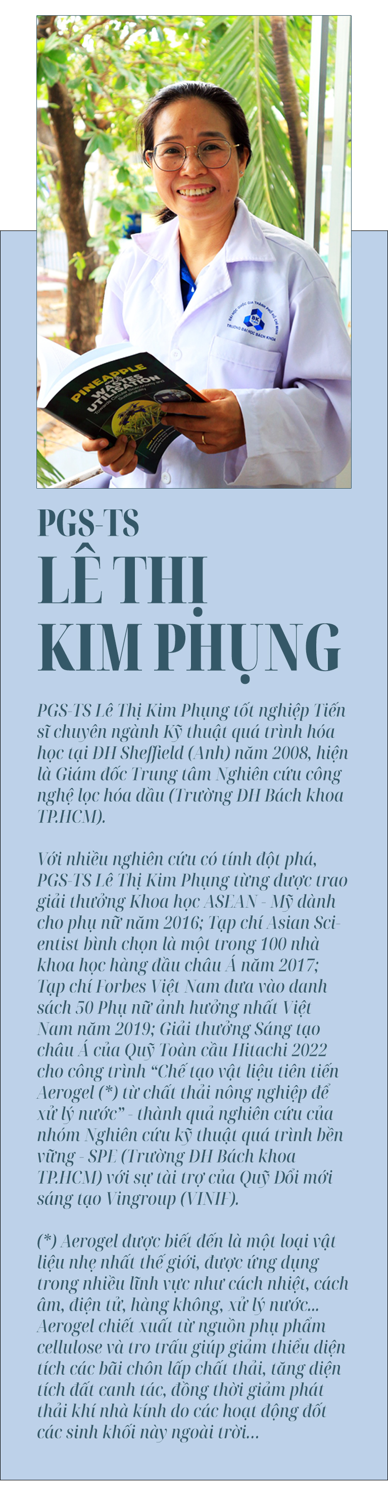 PGS-TS Lê Thị Kim Phụng: “Không thứ gì là đáng bỏ đi