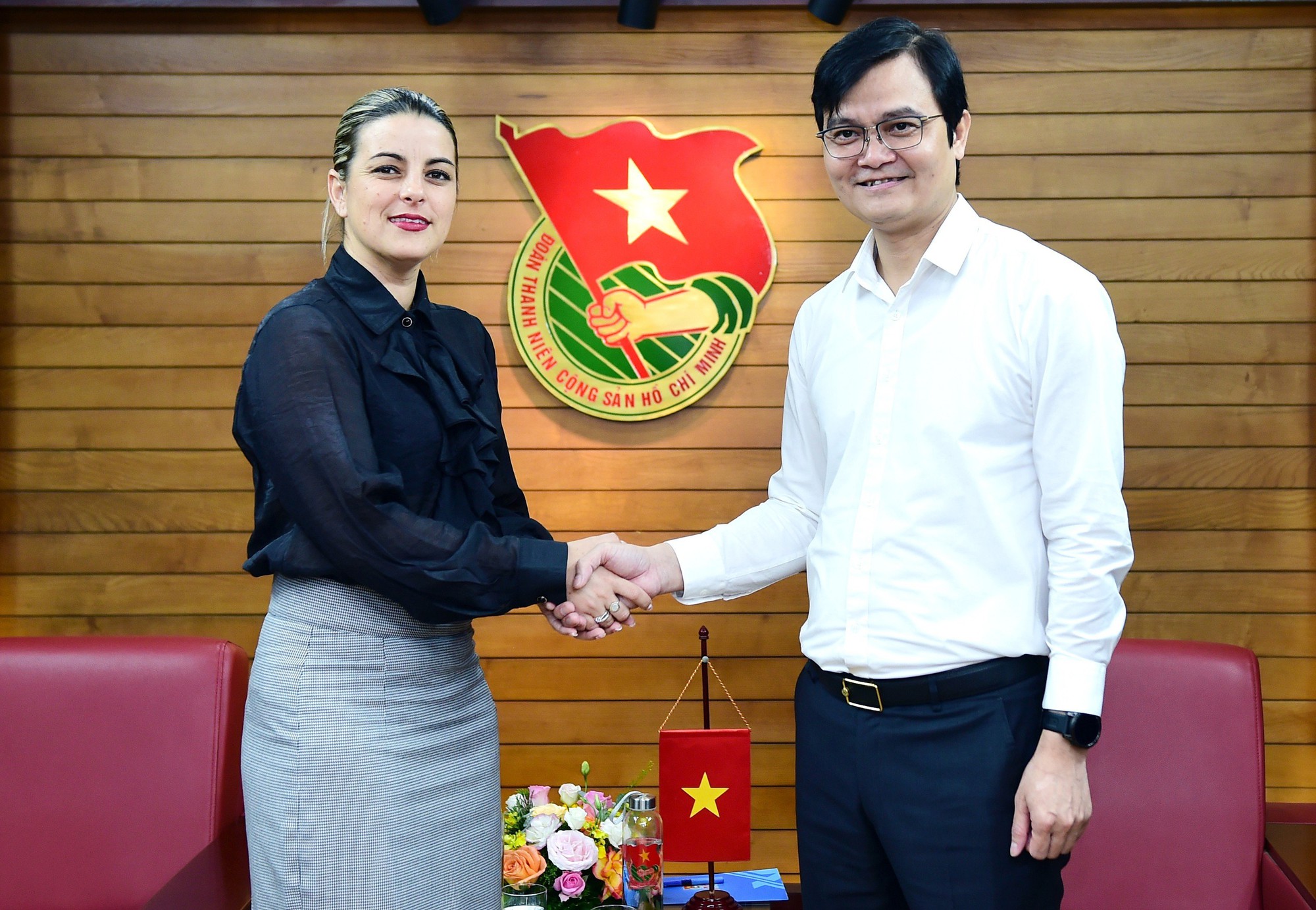 Anh Bùi Quang Huy tiếp xã giao Bí thư thứ nhất T.Ư Đoàn TNCS Cuba