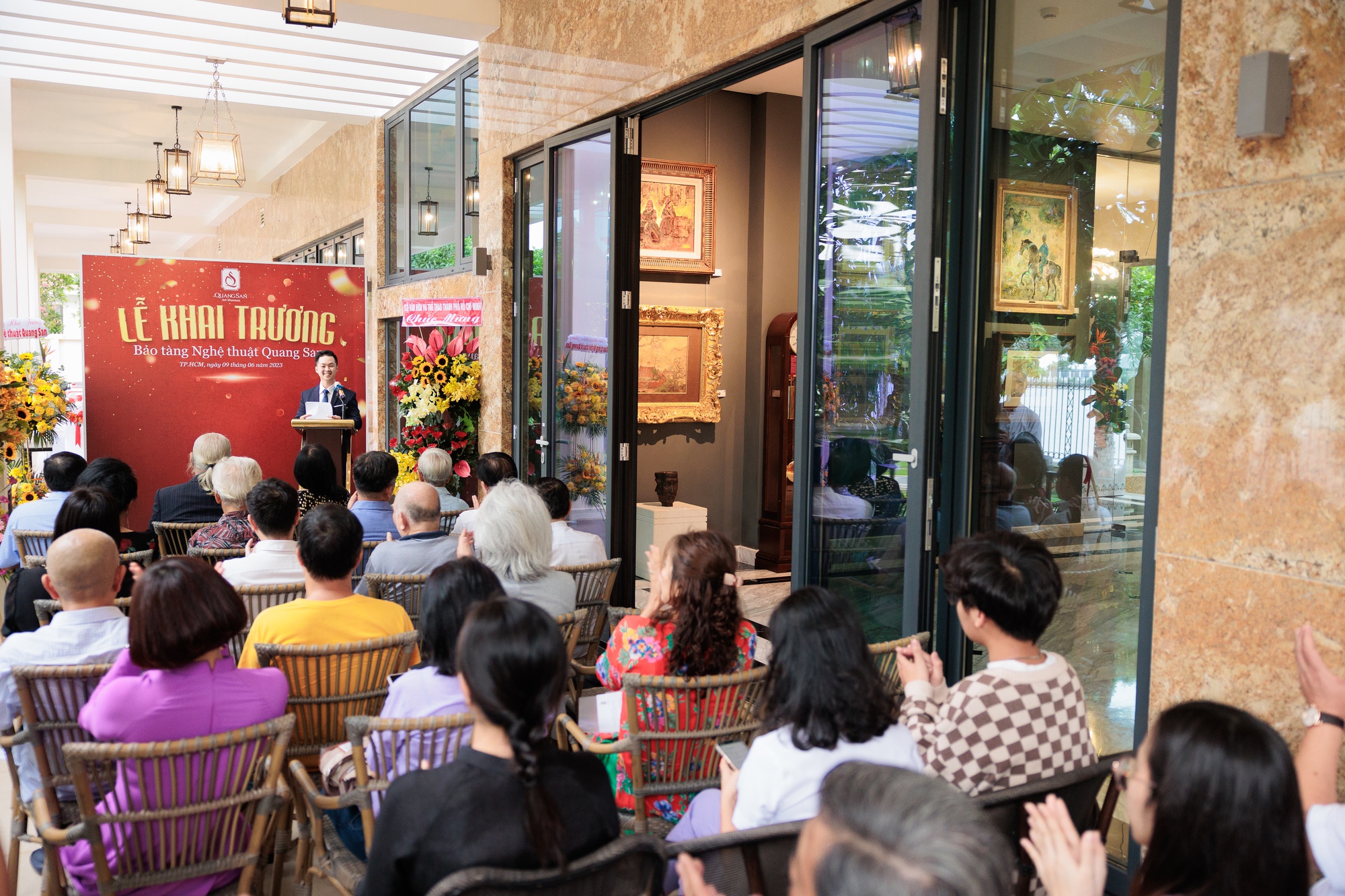 'Hội ngộ' bất ngờ của các danh họa Việt Nam ở Quang San Art Museum