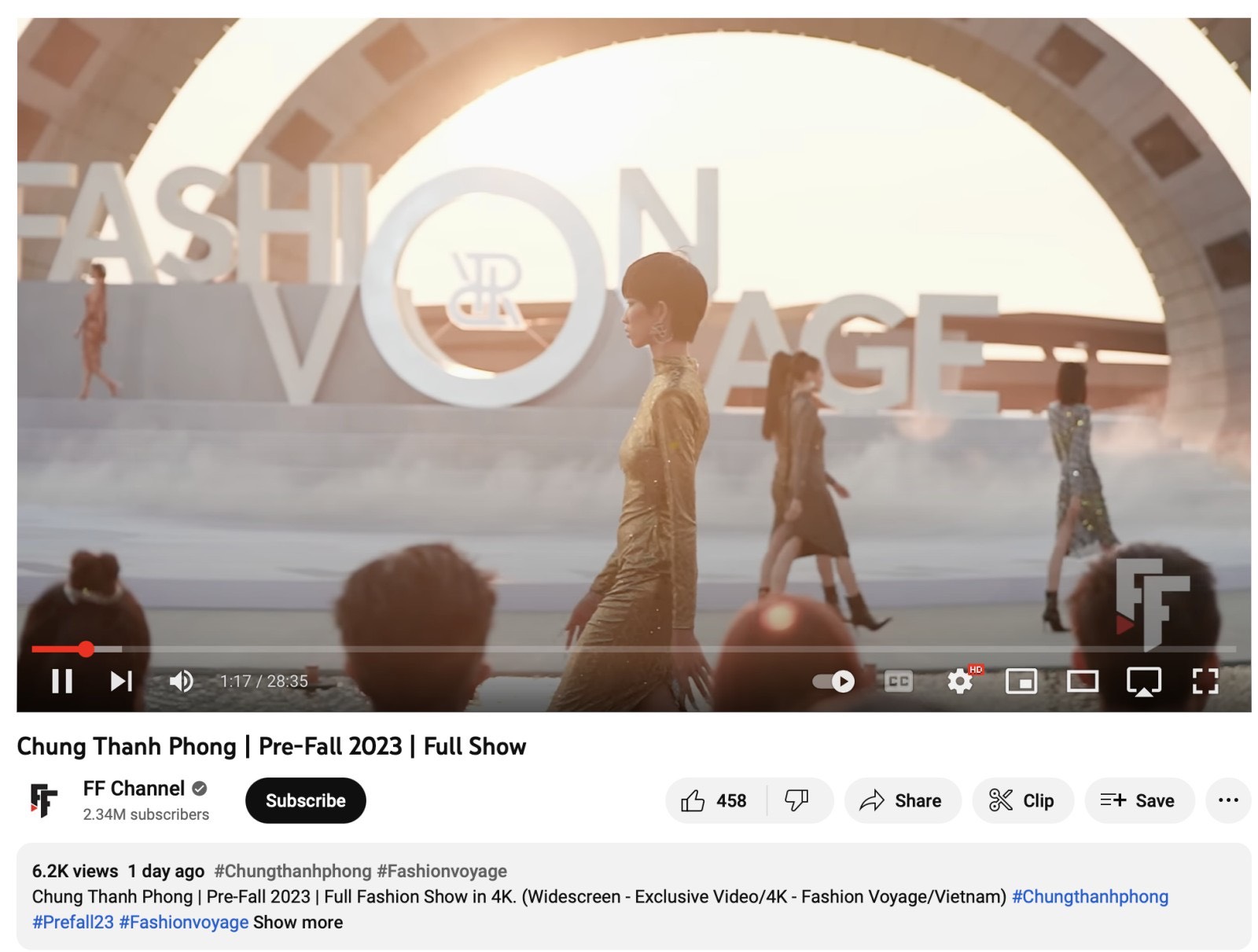 Show thời trang Việt Nam đầu tiên xuất hiện trên kênh thời trang quốc ...