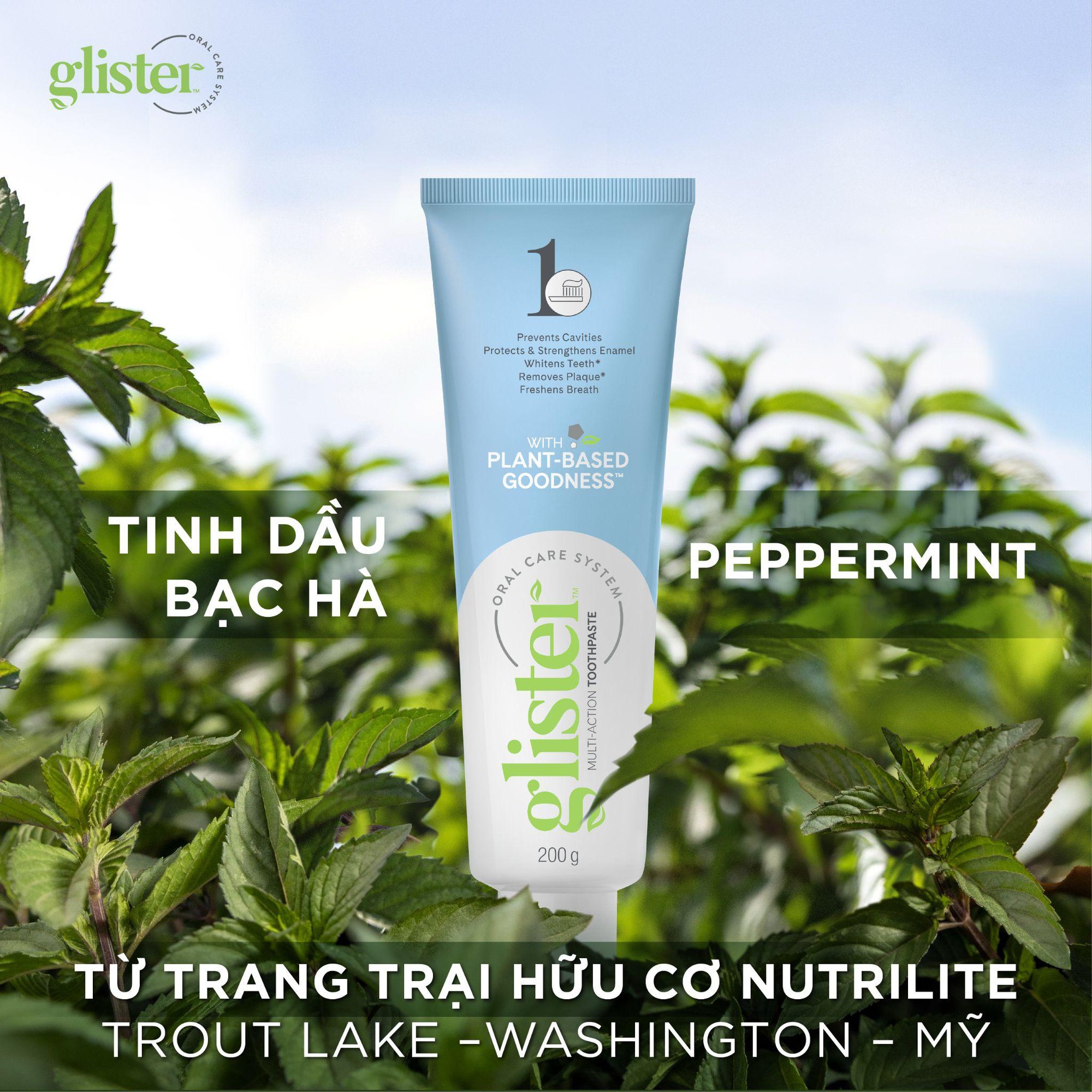 Glister - Kem đánh răng thân thiện với hệ vi sinh khoang miệng