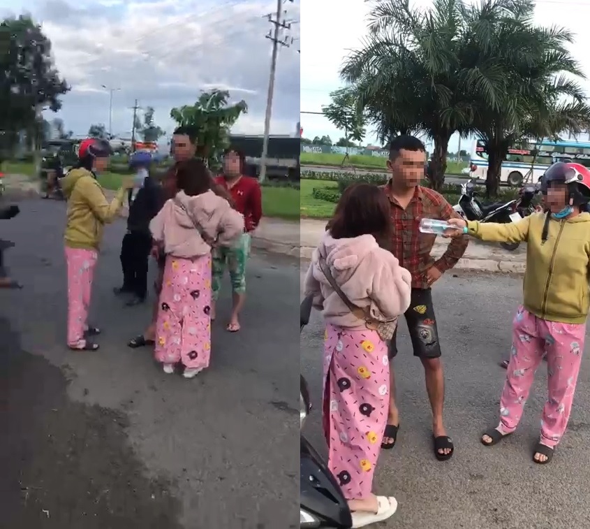 Xác minh clip nhóm người đi 'bắt ghen', công an 'đứng ngoài' theo dõi vụ việc