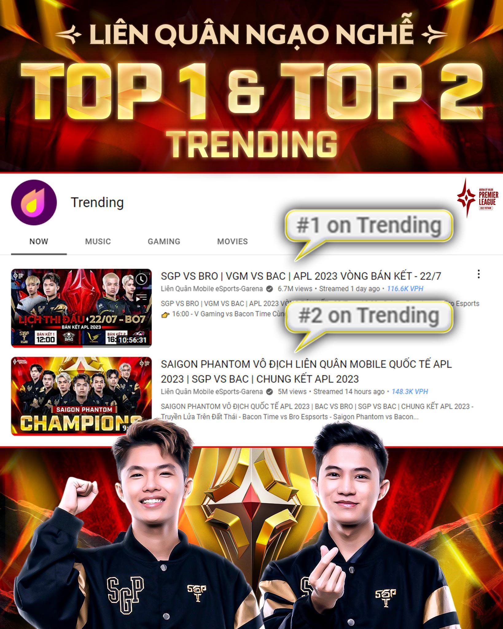 APL 2023: Saigon Phantom và Lai Bâng tạo địa chấn tại Thái Lan