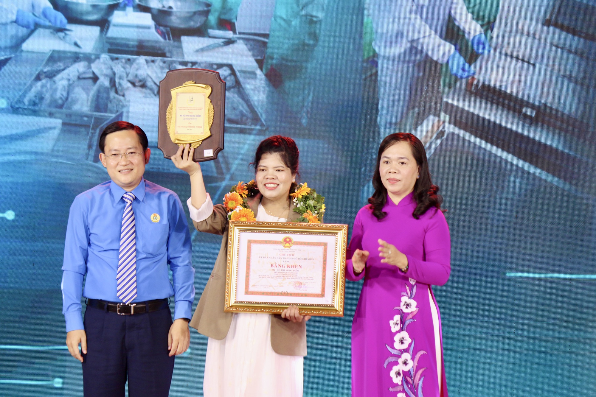 Lần đầu tiên có tới 3 nữ lao động đạt giải thưởng Tôn Đức Thắng