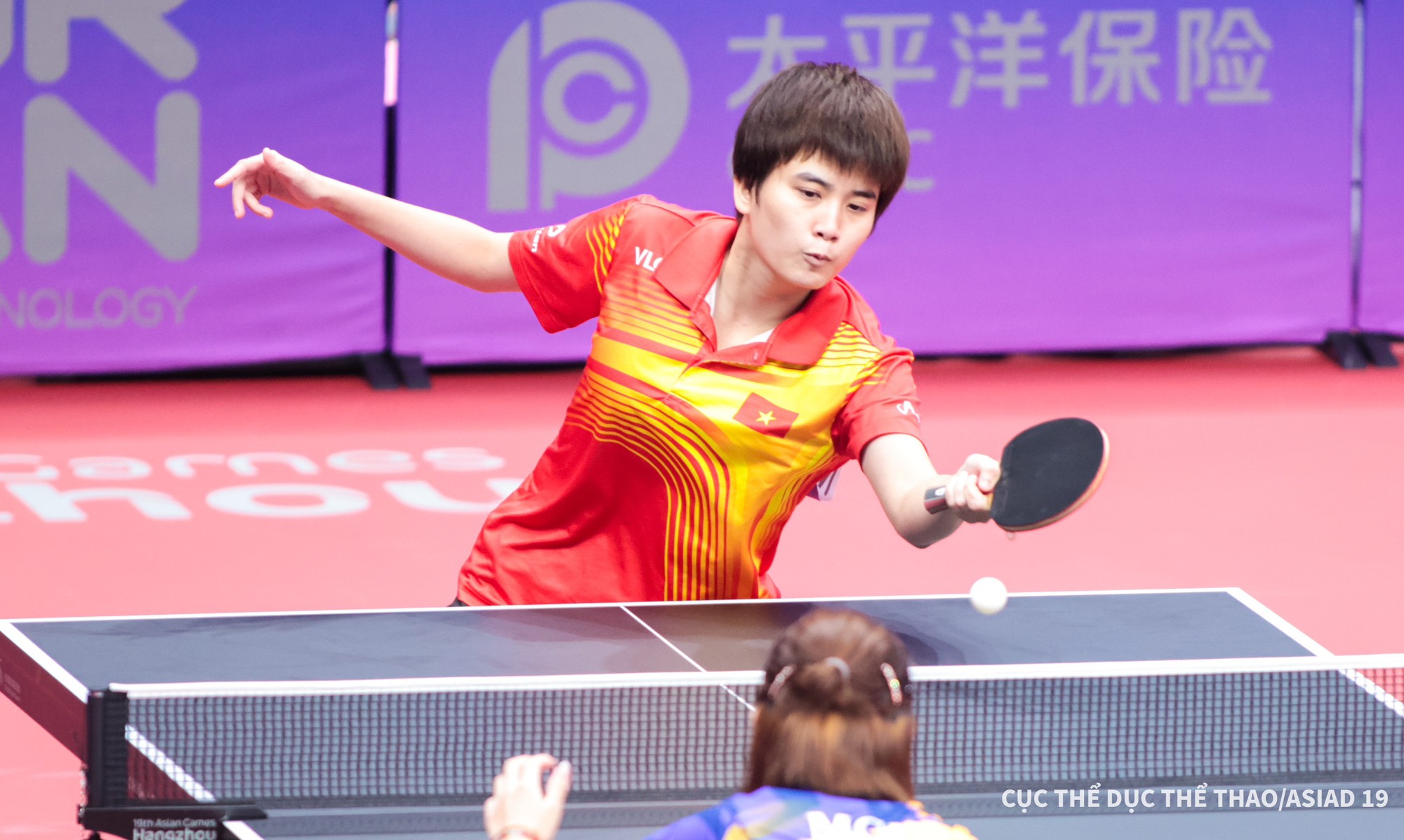 Đánh bại Mông Cổ, Mai Ngọc cùng bóng bàn nữ Việt Nam vào vòng 16 đội ASIAD 19