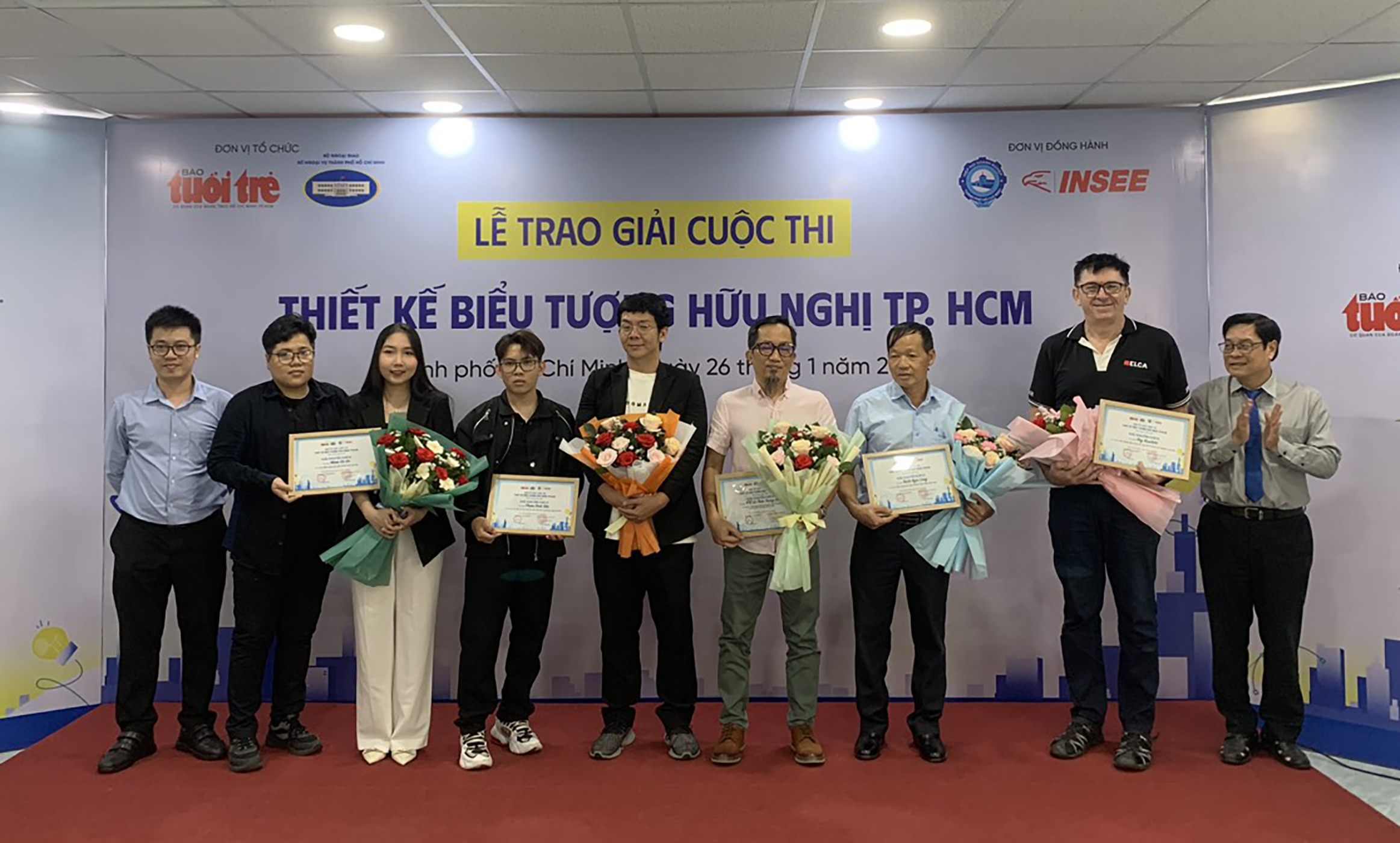 KTS Bùi Minh Châu đoạt giải nhất cuộc thi ‘Thiết kế biểu tượng hữu nghị TP.HCM’