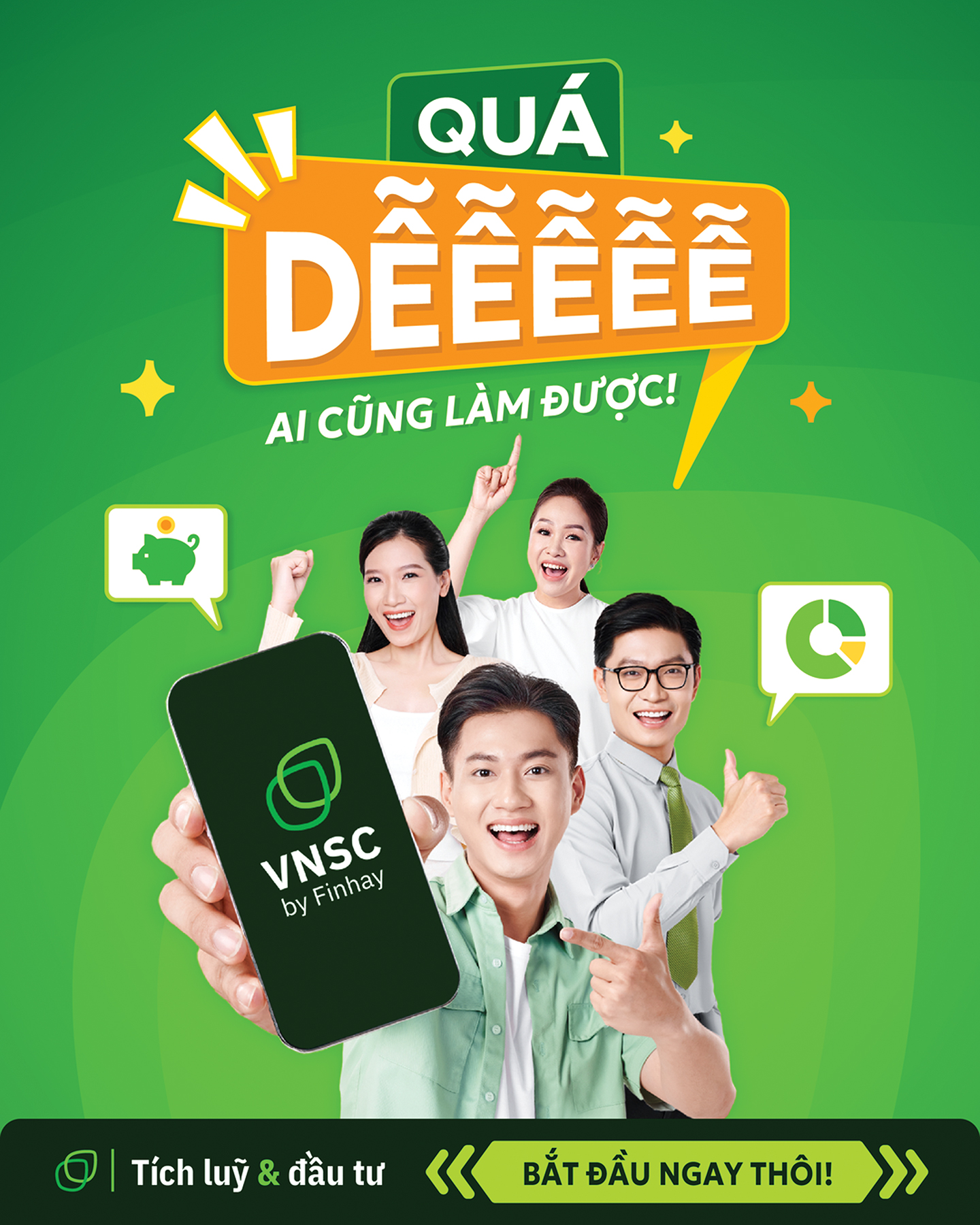 VNSC by Finhay nền tảng tích lũy và đầu tư dễ dàng cho người mới bắt đầu