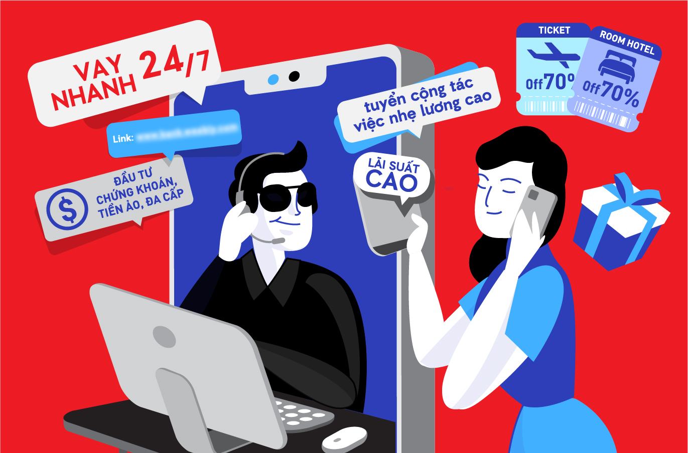 Lừa đảo trực tuyến tại Việt Nam năm 2024 gây thiệt hại 18.900 tỉ đồng