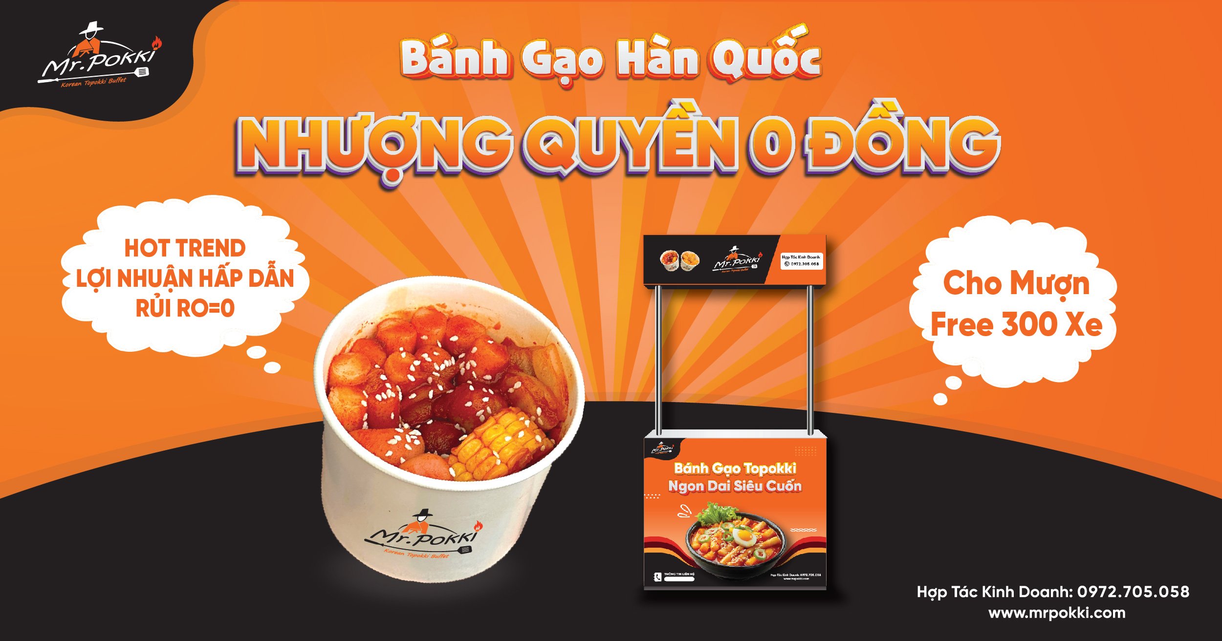 Mr Pokki nhượng quyền 0 đồng còn cho mượn xe free