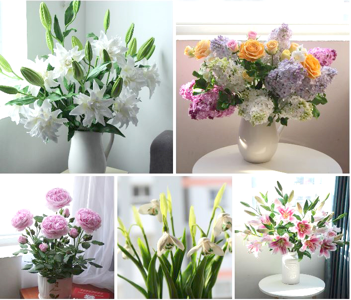 Độc đáo những bông hoa bằng đất sét bung nở như thật