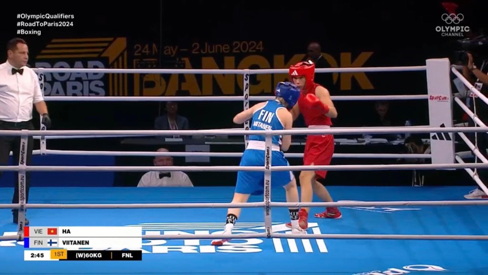 Võ sĩ quyền anh Hà Thị Linh xuất sắc giành vé thứ 11 dự Olympic cho ...