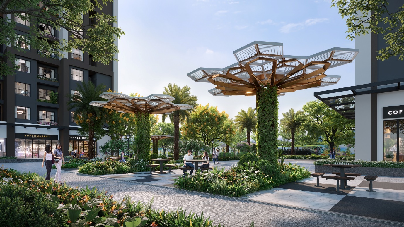 Điểm nhấn trong thiết kế giúp The Sola Park hút khách