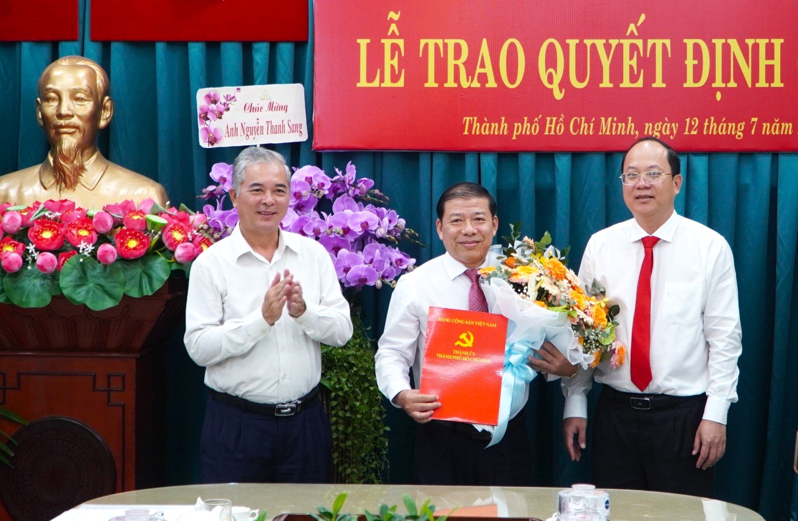 Ông Nguyễn Thanh Sang làm Phó trưởng ban Nội chính Thành ủy TP.HCM