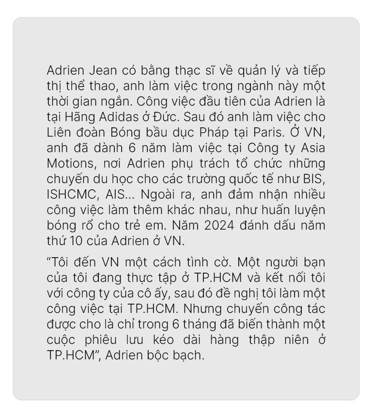 Adrien Jean và tour “chặt hẻm” kể chuyện TP.HCM