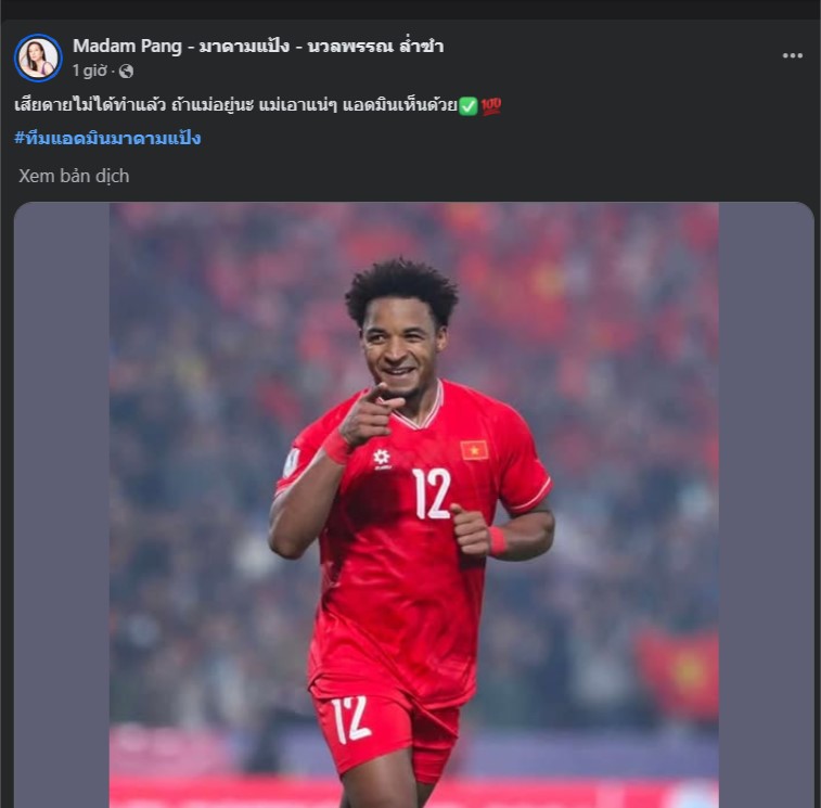Thái Lan thua đội tuyển Việt Nam, Madam Pang có động thái bất ngờ với ...