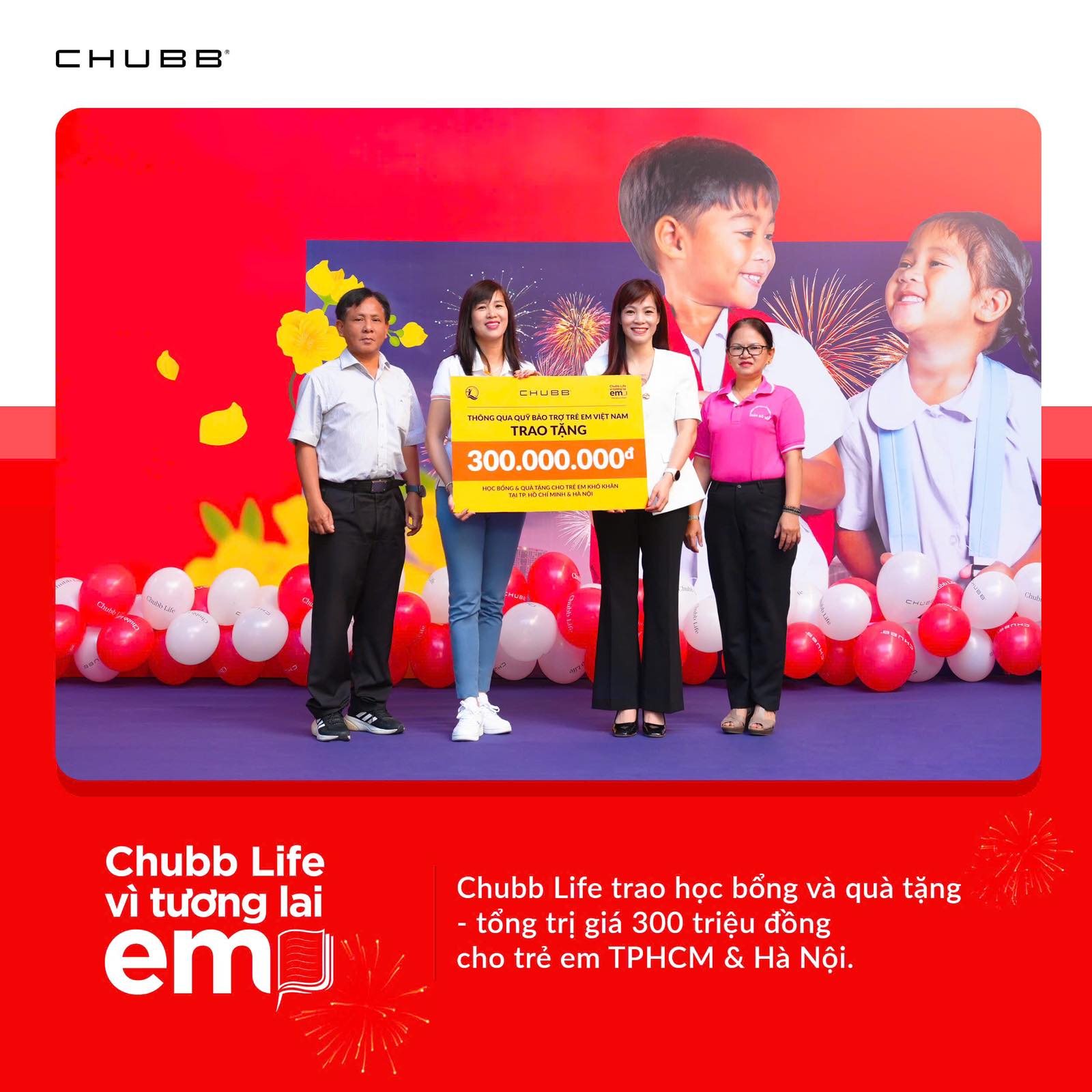 Mang Tết đến mọi miền, Chubb Life đồng hành cùng trẻ em khó khăn TP.HCM ...