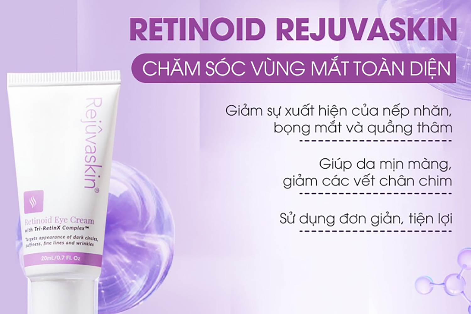 Công thức phức hợp Retinoids độc bản: Tái tạo da mịn màng không bong tróc