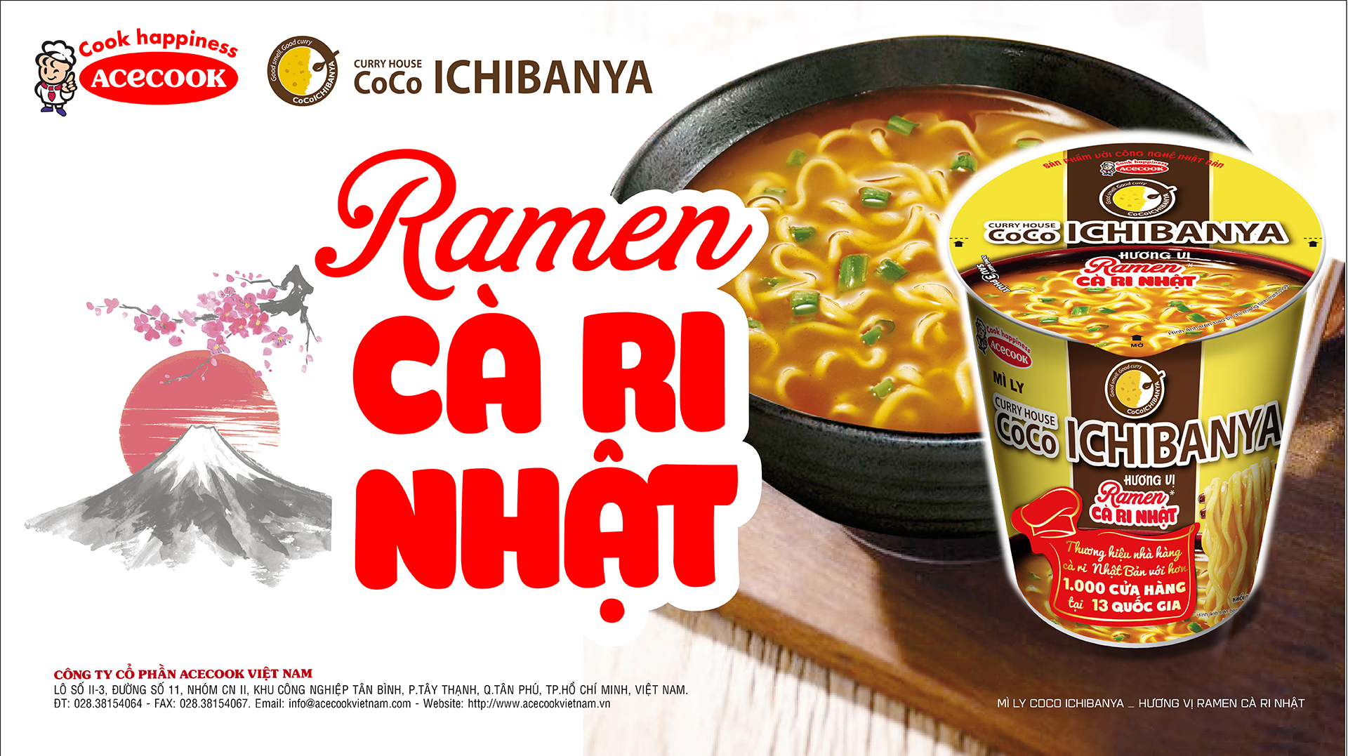 Ra mắt sản phẩm Mì ly Curry House Coco Ichibanya - Ramen Cà Ri Nhật
