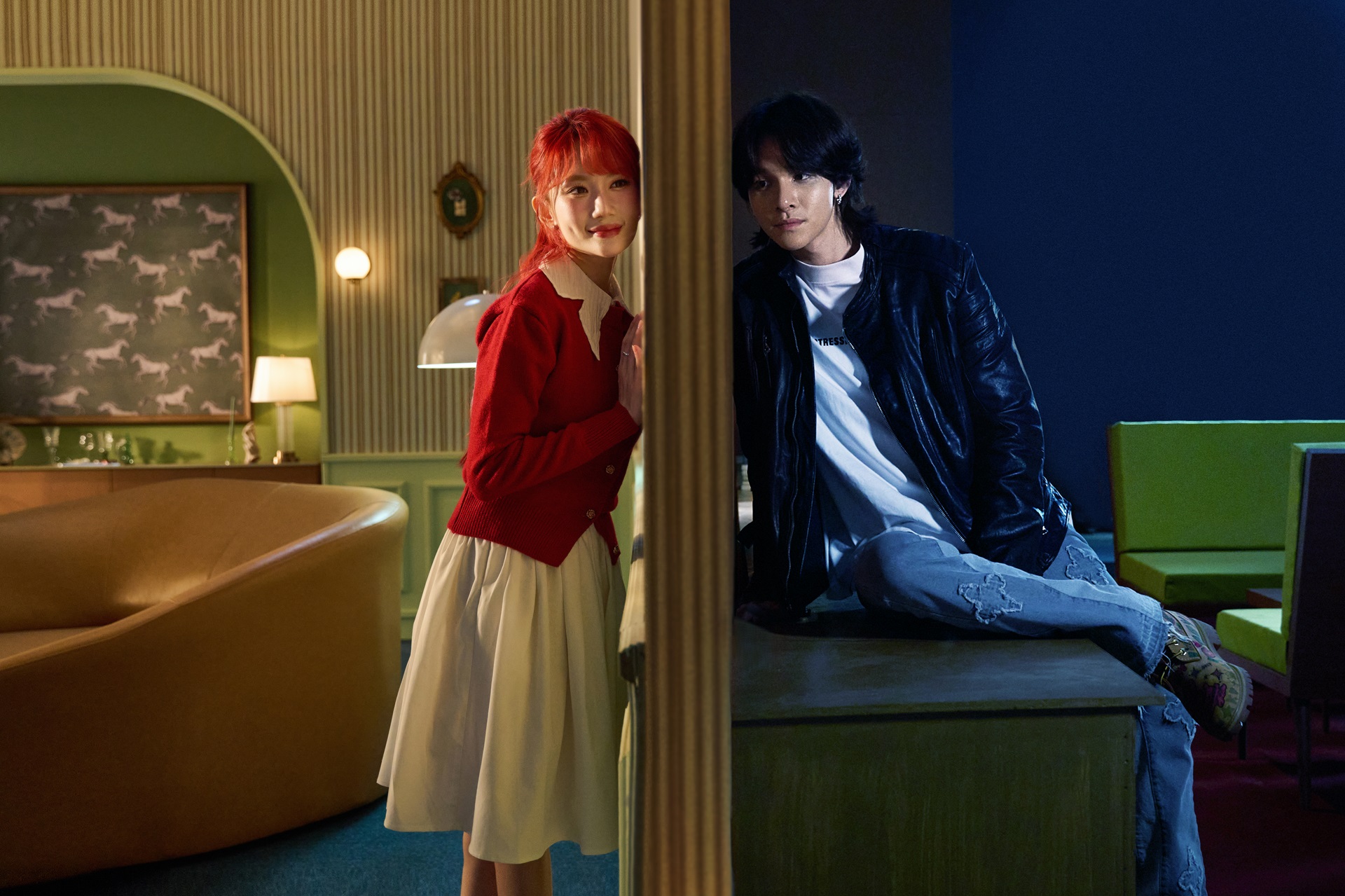 Who is the Korean idol who collaborated with Hoang My An to release music on Valentine's Day?