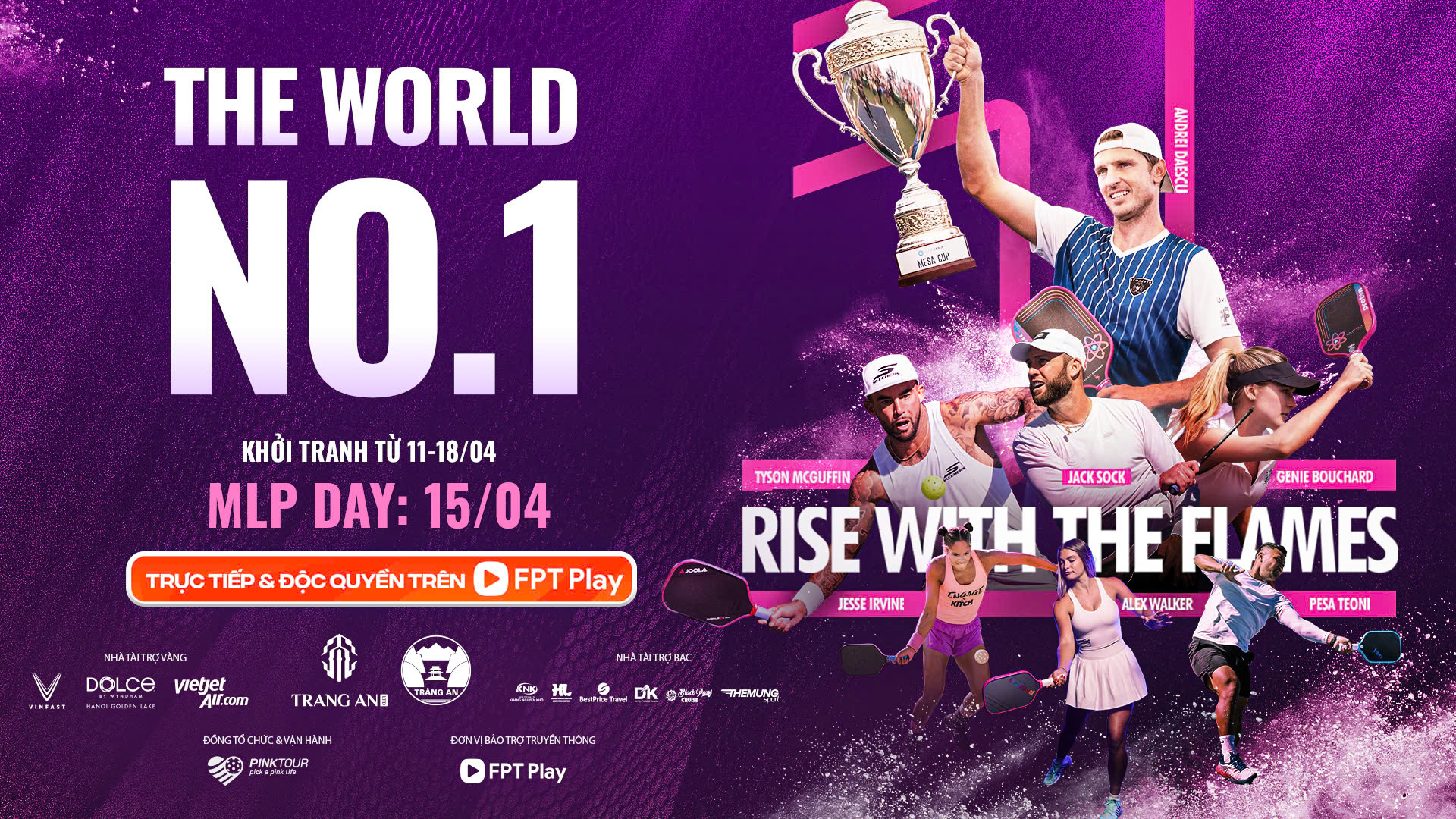 Die weltbesten Pickleball-Spieler treffen sich bei Rise with the Flames