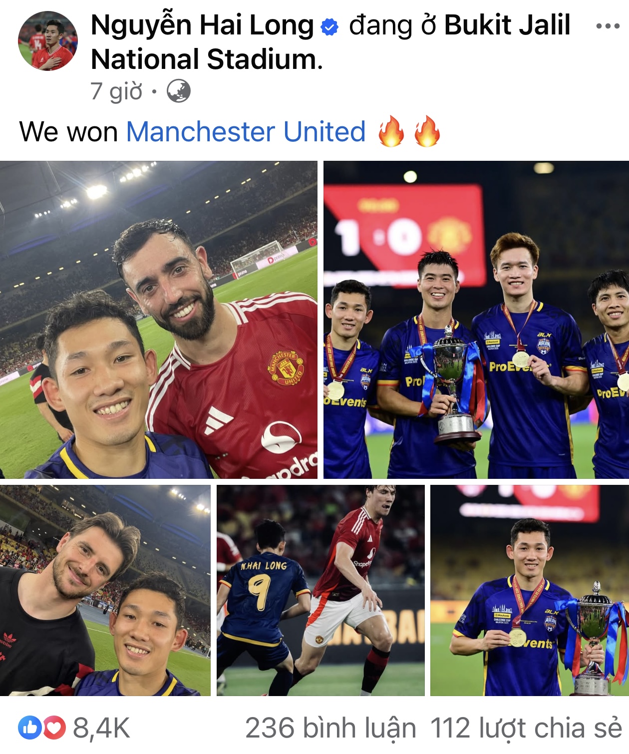 Bruno Fernandes thất vọng vì M.U đã thua Hai Long và các ngôi sao Đông ...