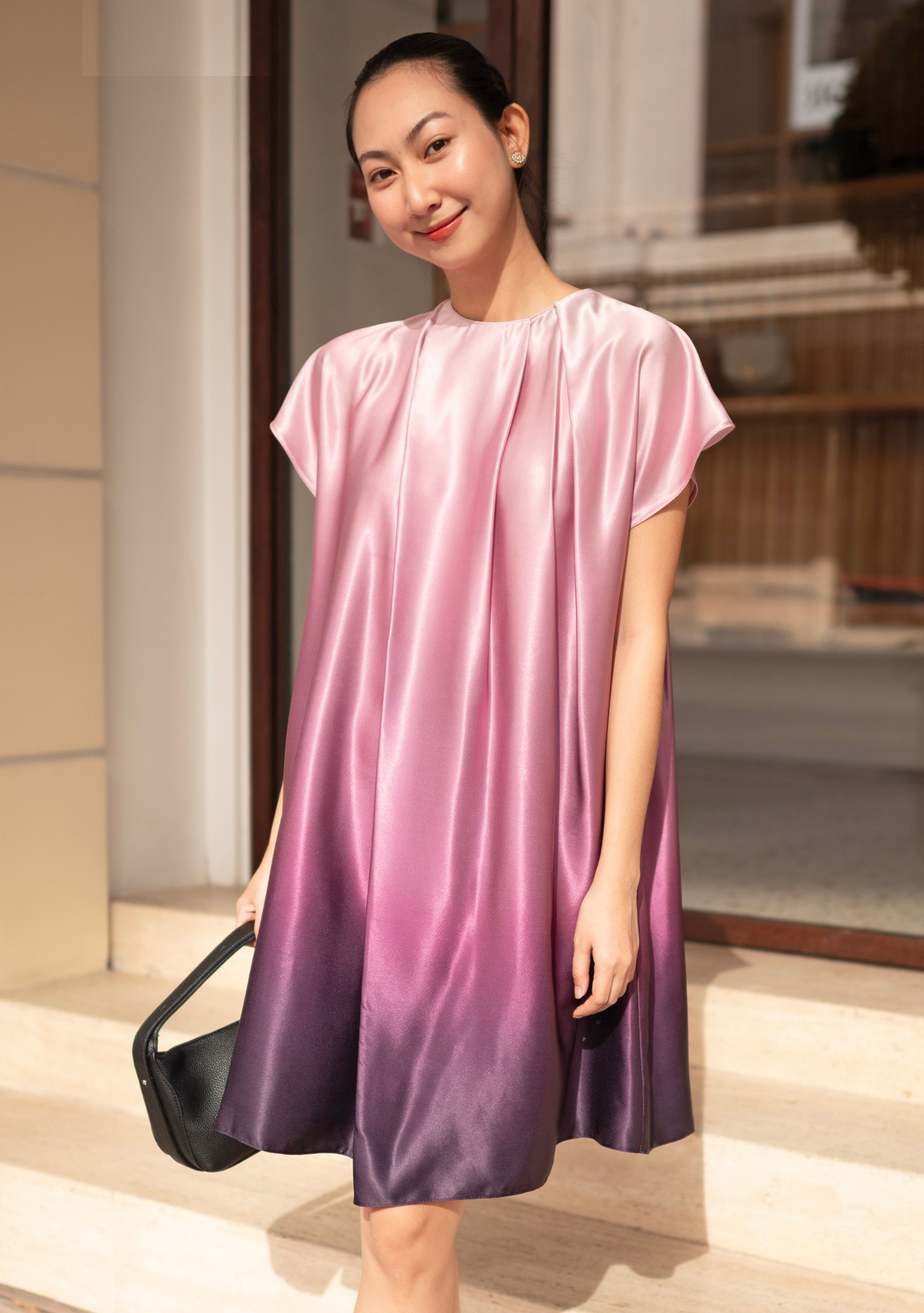 Váy suông linen, đầm lụa tơ voan đẹp nhất tủ đồ mùa hè