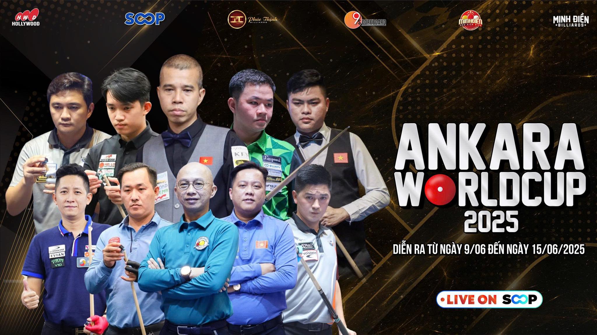 Billiards schedule today: Vietnamese players compete at World Cup Ankara