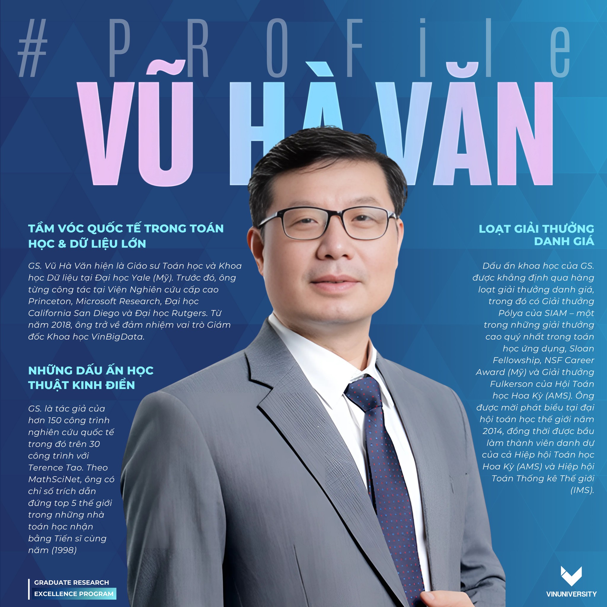 GS Vũ Hà Văn trở thành nhân sự Trường ĐH VinUni