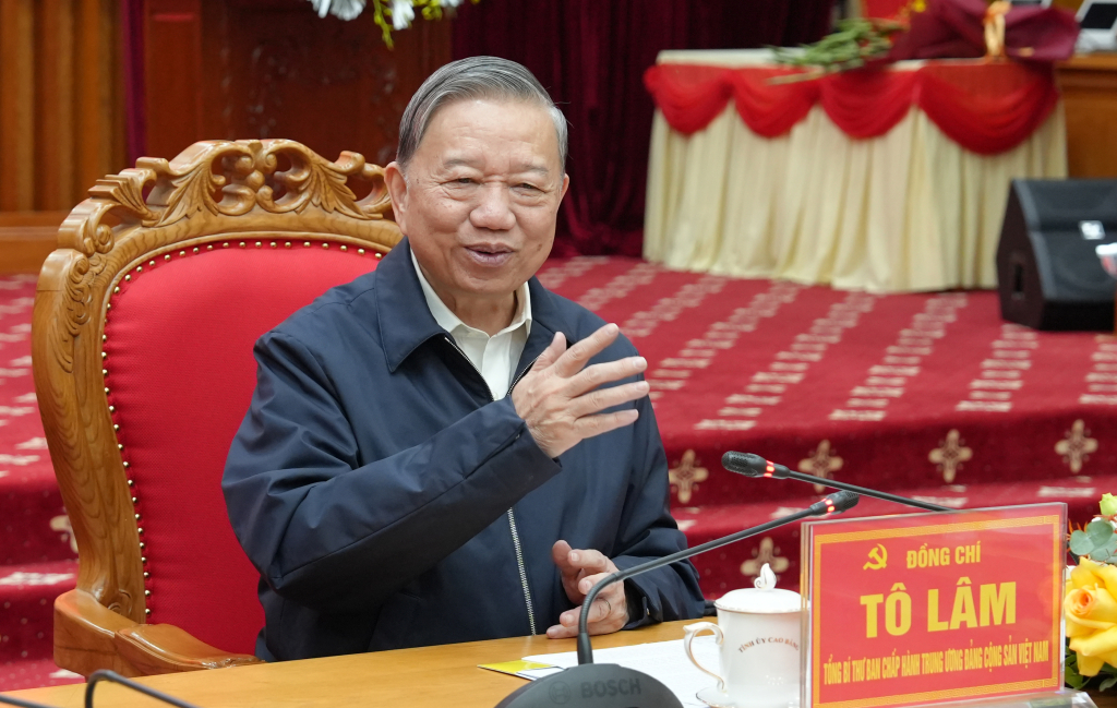 Secretarul general: Dezvoltarea Cao Bang în direcția „eficiență ...