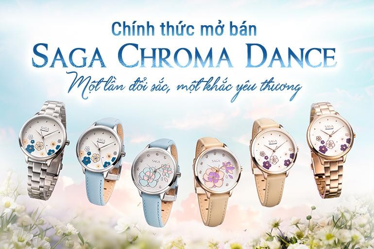 Kỳ lạ, mẫu đồng hồ Saga Chroma Dance đổi màu đang gây sốt dịp 8.3