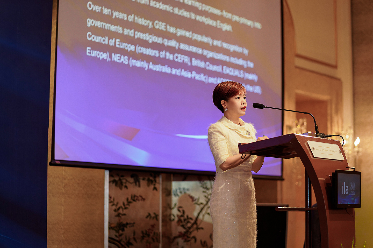 ILA's English program meets GSE standards, as certified by Pearson.