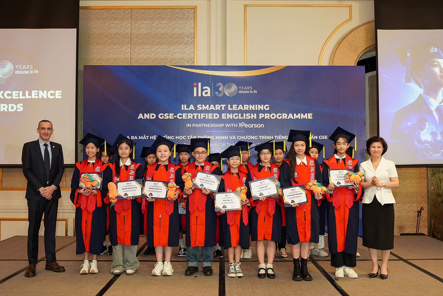 ILA's English program meets GSE standards, as certified by Pearson.