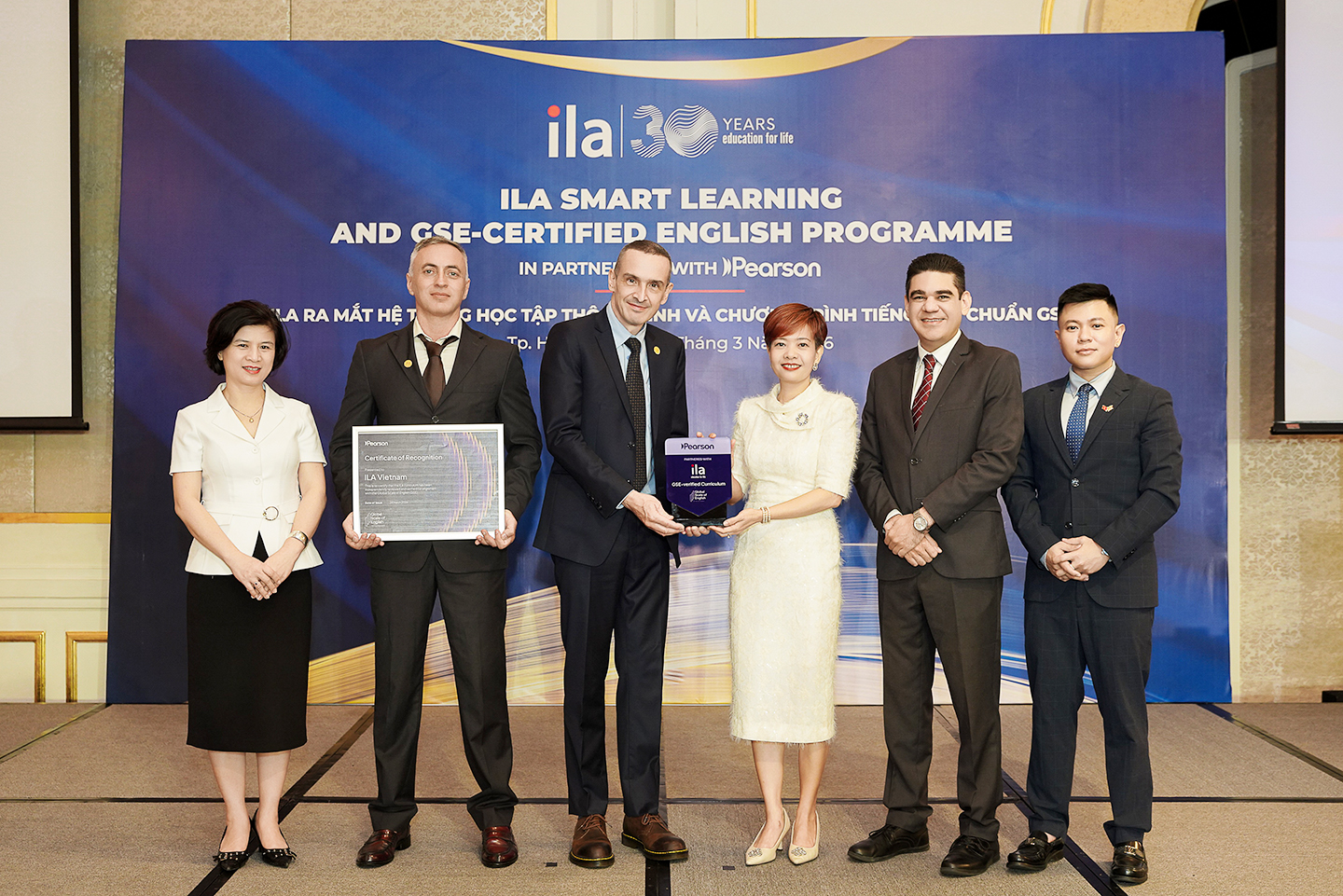 ILA's English program meets GSE standards, as certified by Pearson.