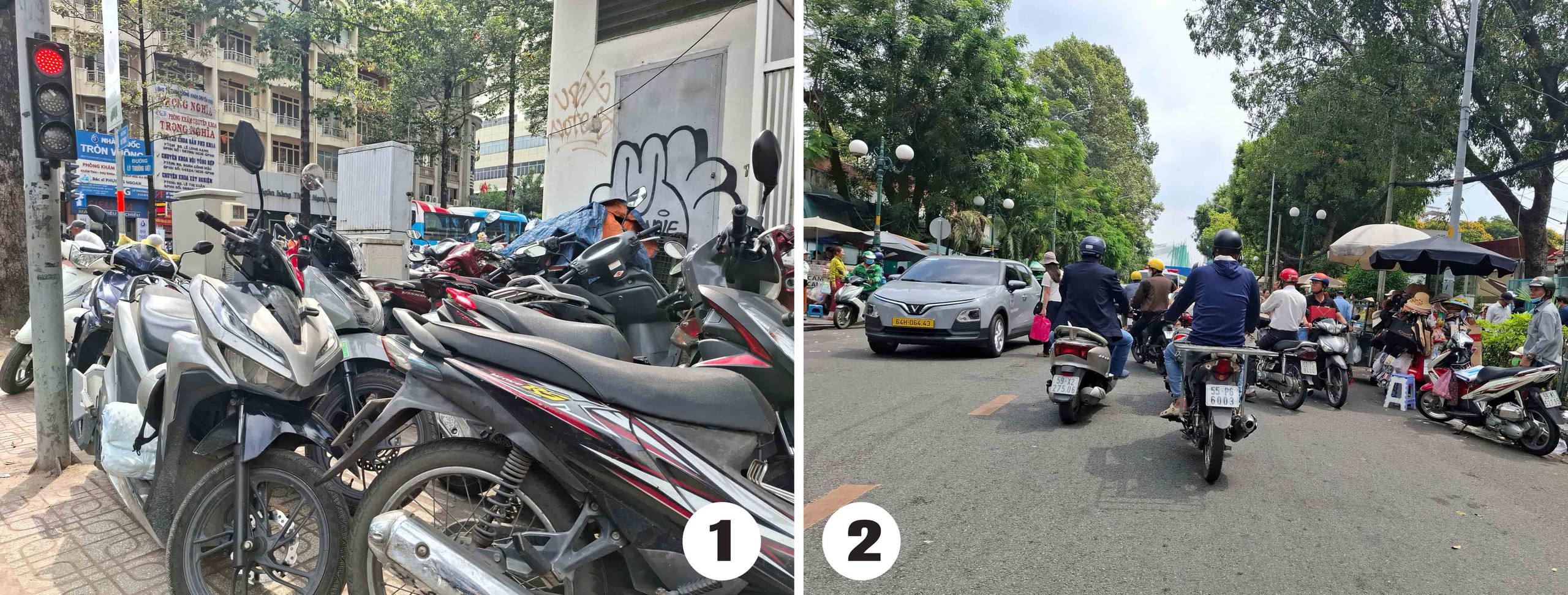 Buôn bán lấn chiếm vỉa hè, lòng đường