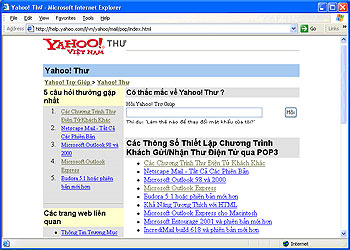 Thủ thuật cho Yahoo! Thư Việt Nam & Yahoo! Mail Việt hóa