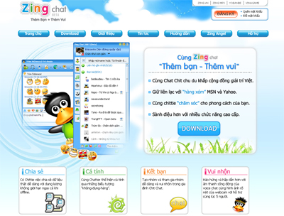 Zing Chat: Công cụ tán gẫu bằng tiếng Việt