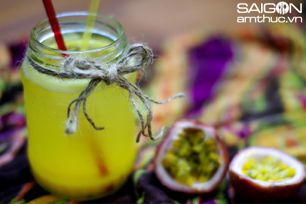 Tự pha soda chanh dây thật đã khát