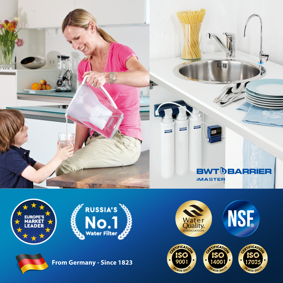 BWT Barrier iMaster máy lọc nước giàu khoáng chất hàng đầu châu Âu