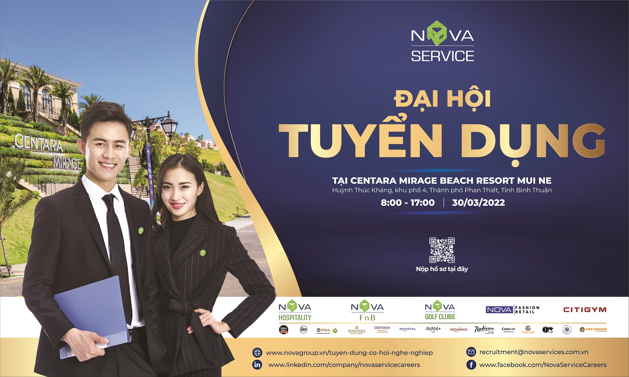 Nova Service tổ chức Đại hội tuyển dụng tại Centara Mirage Beach Resort ...